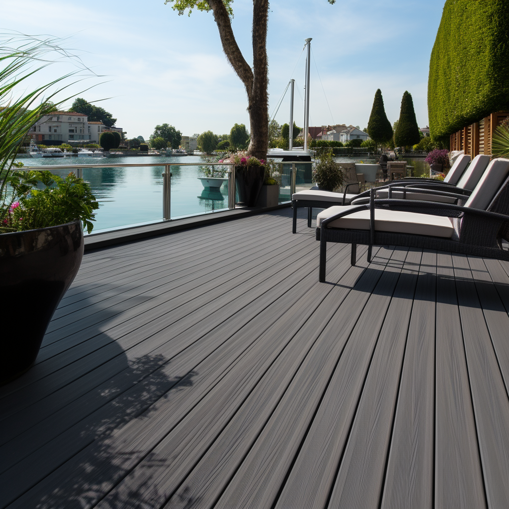 WPC Composite PVC Garden Swimming Pool Decking Wood Flooring Plank Pla ...